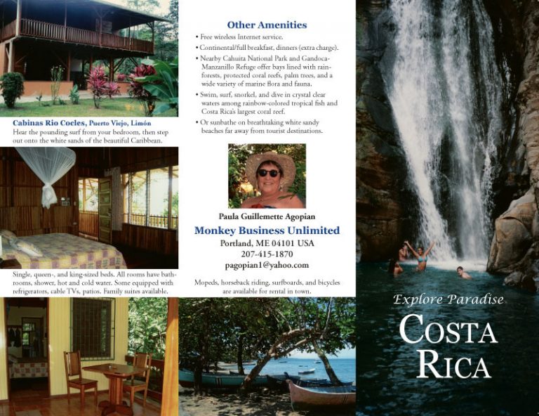 Costa Rica Brochure - Custom Communications
